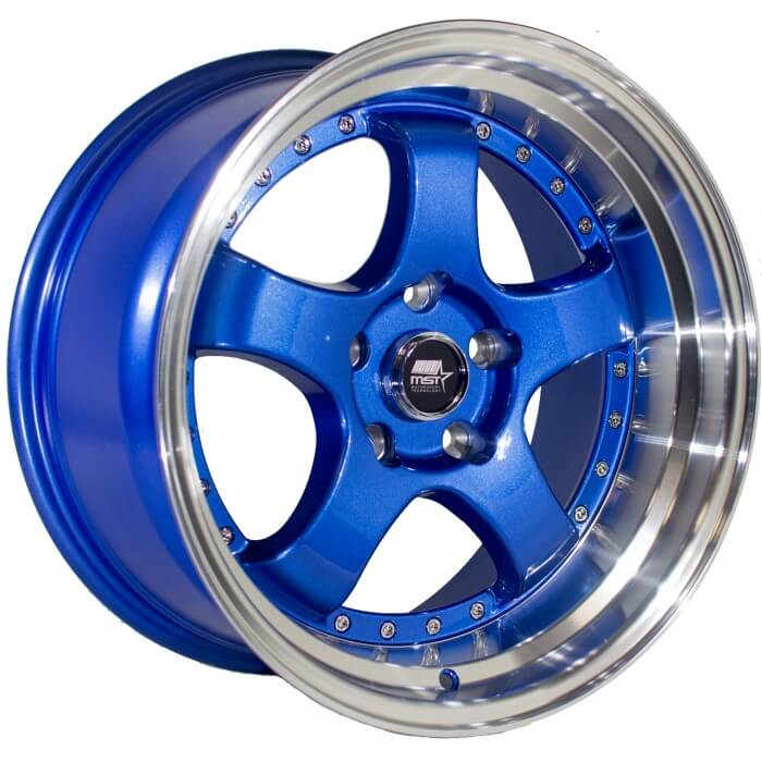 MST Tuner MT07 Blue with Machined Lip | Lowest Prices | Extreme Wheels