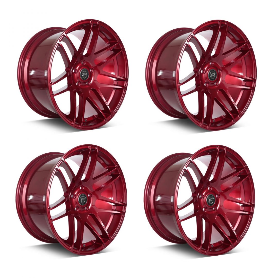 Forgestar F14 Super Deep Concave Blood Red Wheel Package - Extreme Wheels