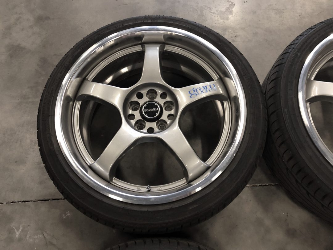 Gramlight 57 Pro Gunmetal 18x8 (+40) 5x100 Wheels and Tires - Extreme ...