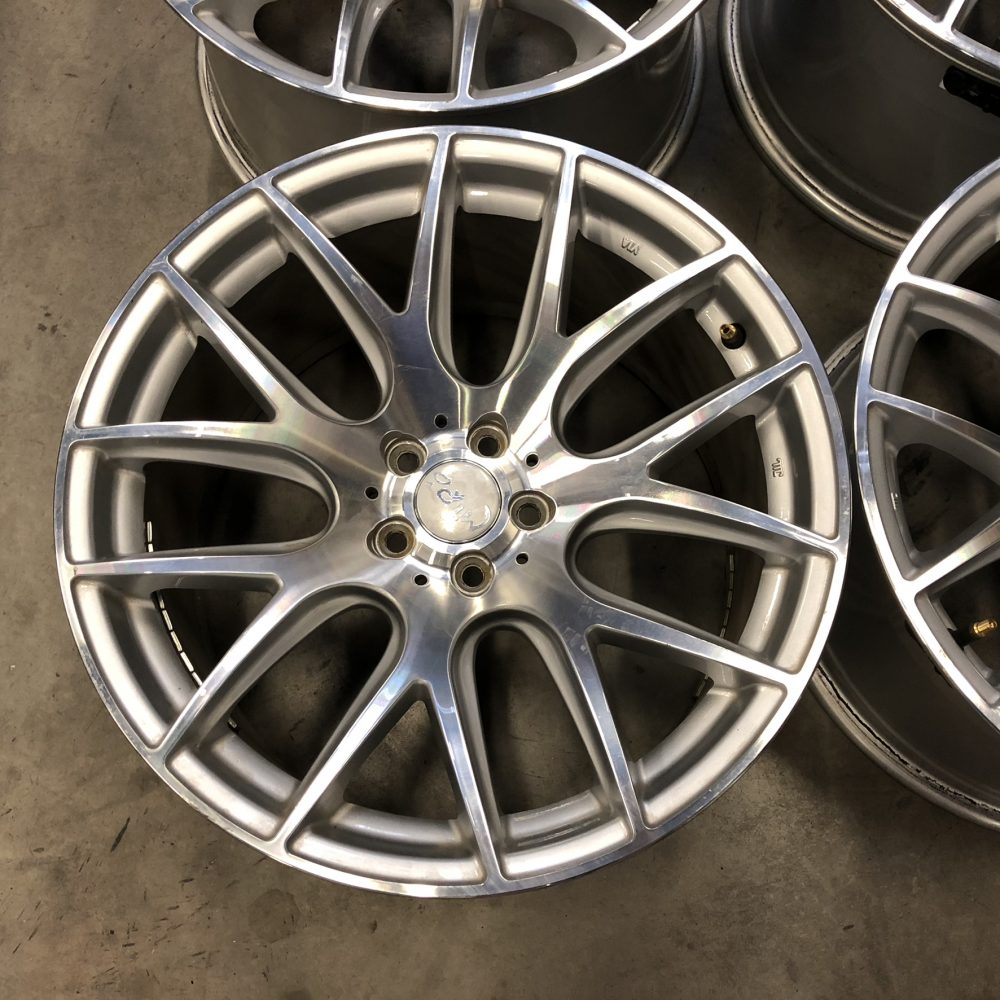 MIRO 111 Silver with Machine Polish Face 18x9.5 (+40) 5x100 Wheels ...