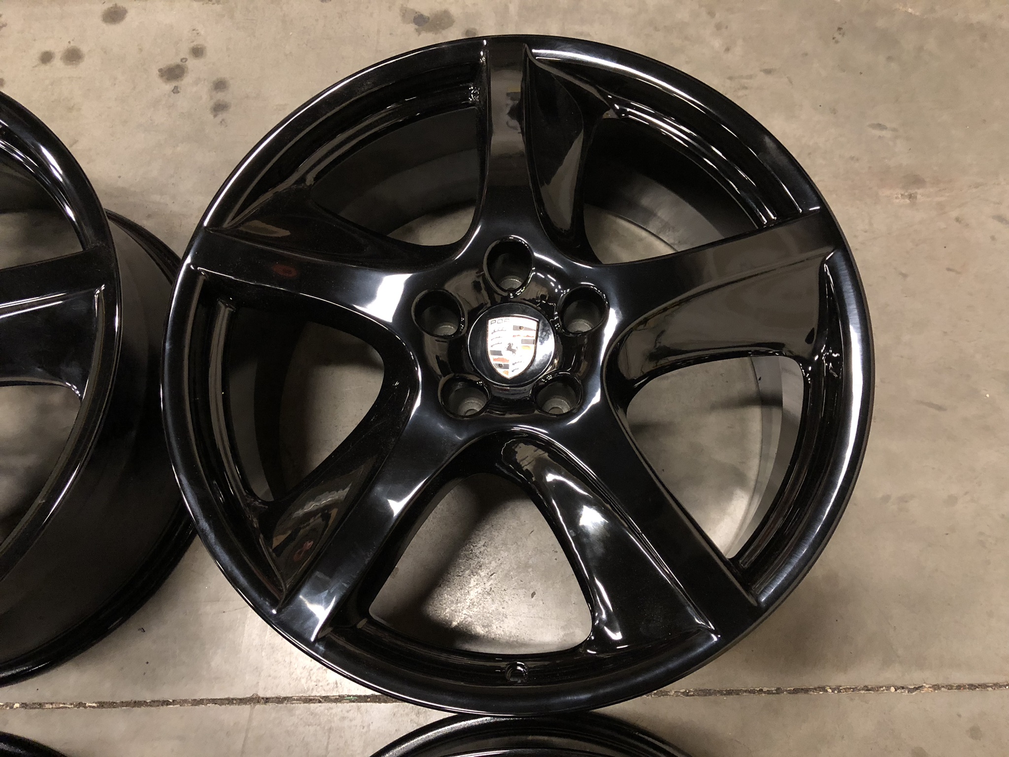 Porsche Cayenne S Turbo GTS 22" OEM Wheels Sport Techno Black Rims ...