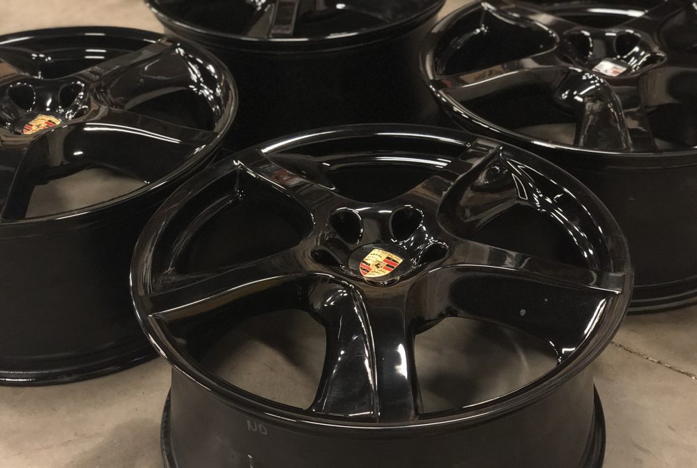 Porsche Cayenne S Turbo GTS 22" OEM Wheels Sport Techno Black Rims ...