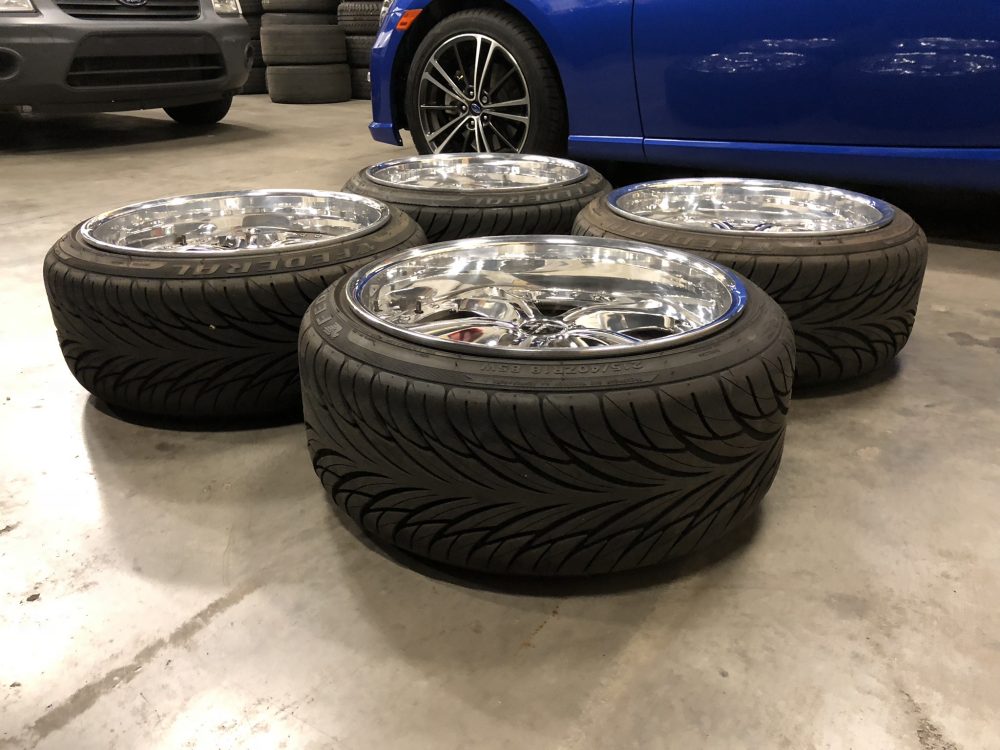 Weds Kranze Cerberus II Chrome with Polished Lip 18x9.5 (+20) 5x114.3 ...