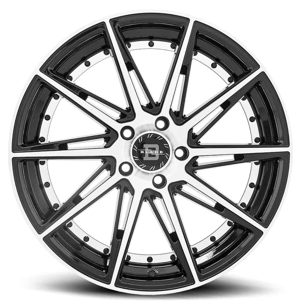 Blade Wheels BRT-458 Black and Machined | Lowest Prices | Extreme Wheels