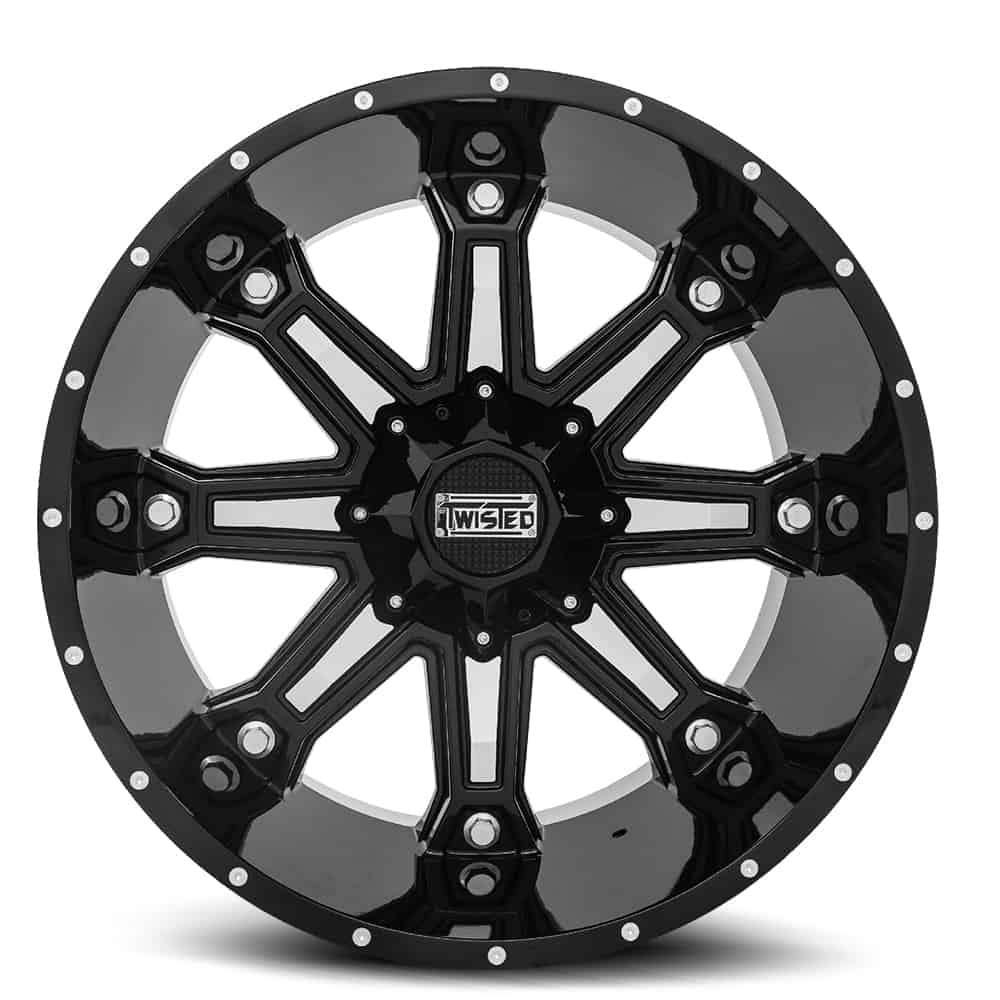 Twisted Wheels T-23 Black and Machined | Lowest Prices | Extreme Wheels