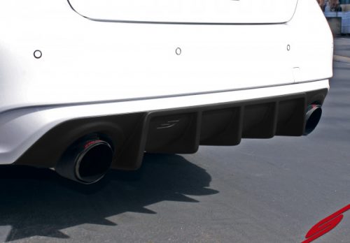 Infiniti Q50 Rear Diffuser - Matte Black - Extreme Wheels