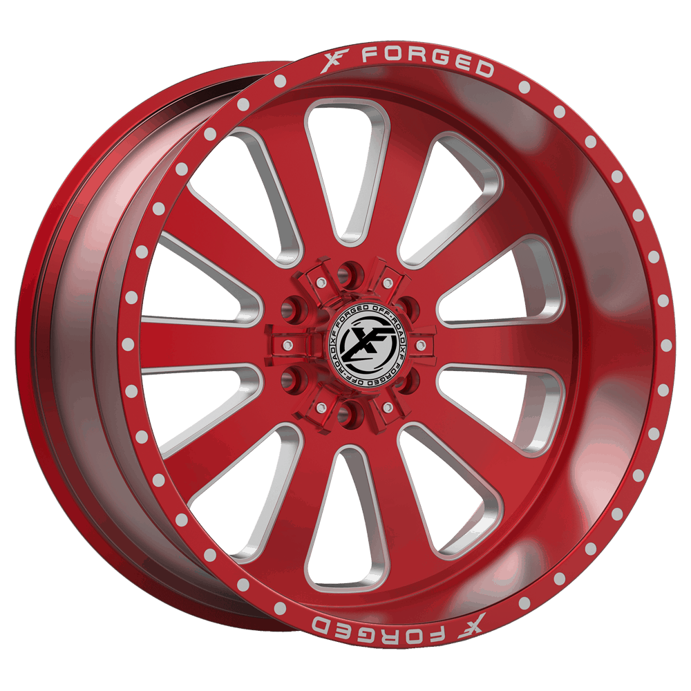 XF Offroad Forged XFX-302 Red with Milled Windows | Lowest Prices ...