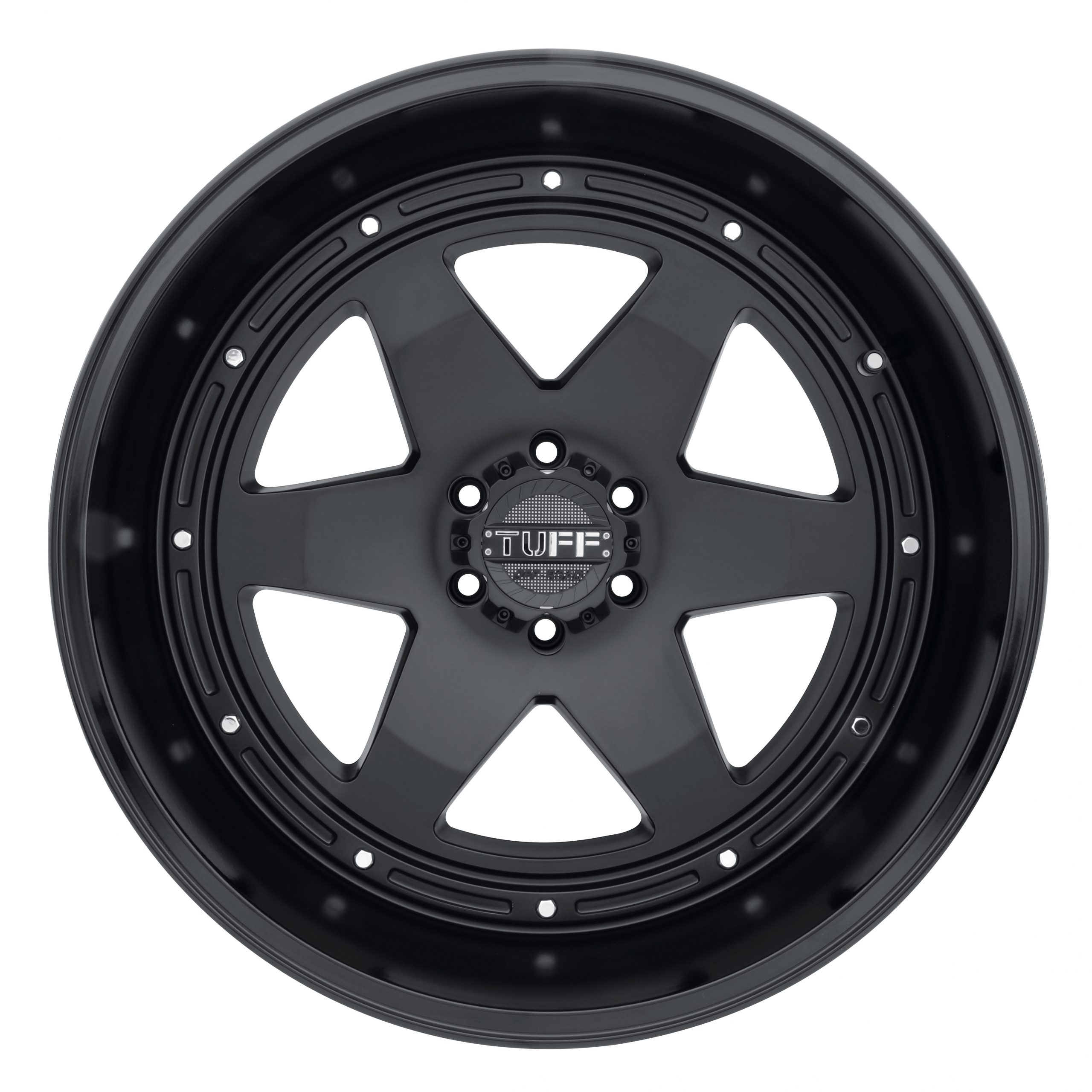 Tuff T1A Matte Black With Gloss Black Lip | Lowest Prices | Extreme Wheels