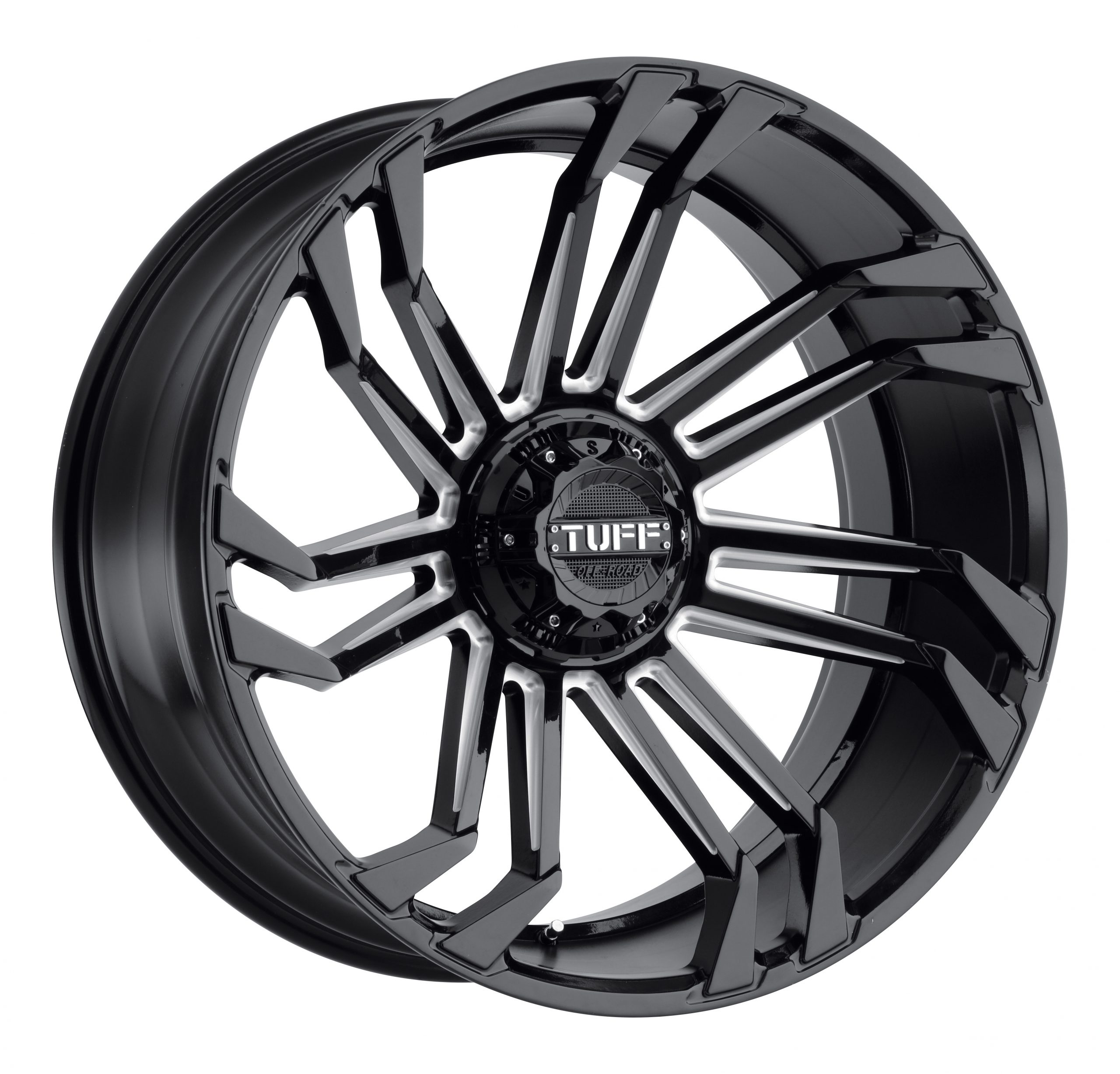 Tuff T21 Gloss Black With Milled Spokes | Lowest Prices | Extreme Wheels